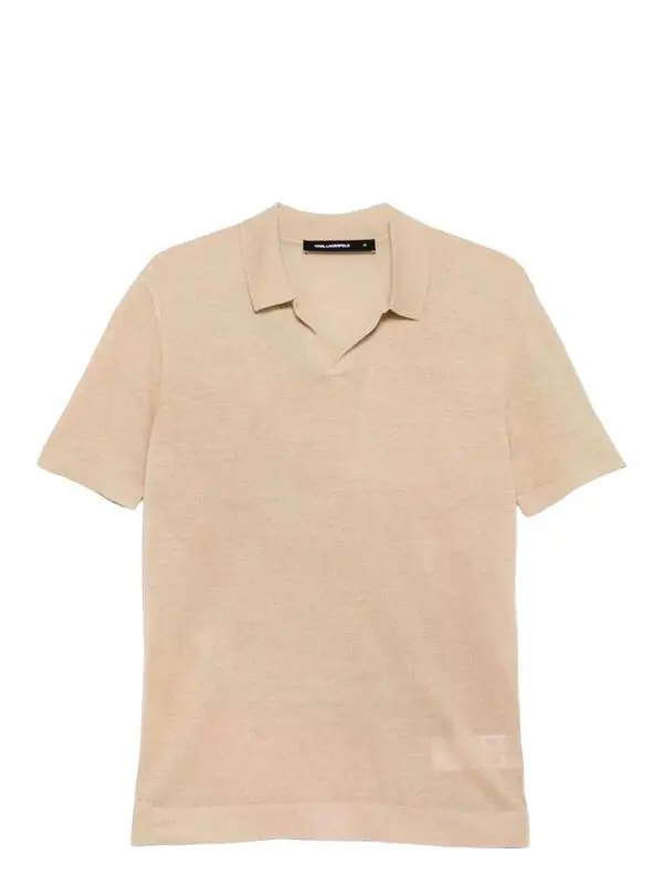 Karl Lagerfeld Polo-collar T-shirt - Neutrals