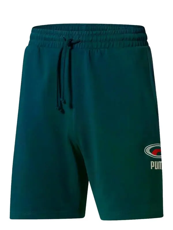 PUMA Logo-embroidered Shorts - Blue