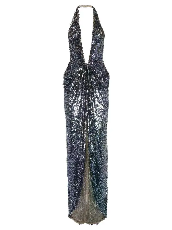 Dsquared2 Sequin-embellished Maxi Dress - Blue
