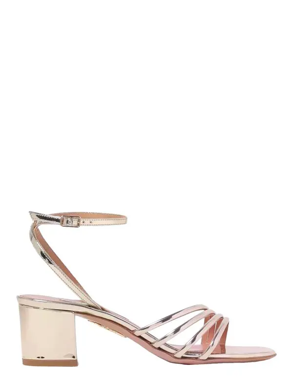 AQUAZZURA 50mm Latour Block-heel Sandals - Gold