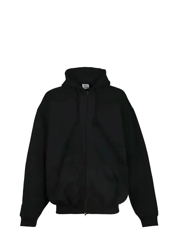 Vetements Zip-up Hoodie - Black
