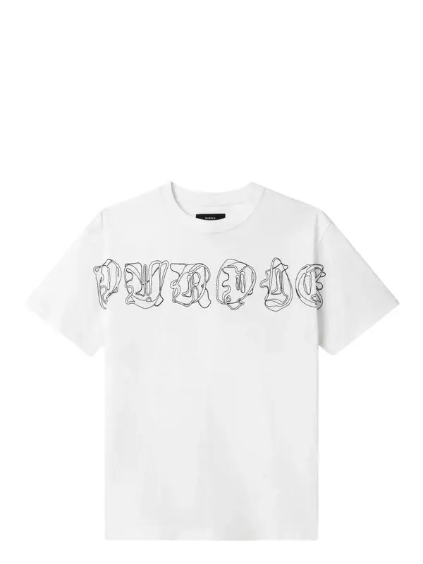 PURPLE BRAND Graphic-print T-shirt - White