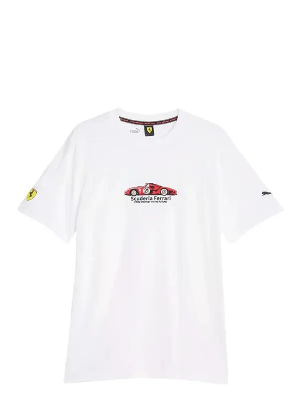 PUMA X Ferrari Race Embroidered T-shirt - White