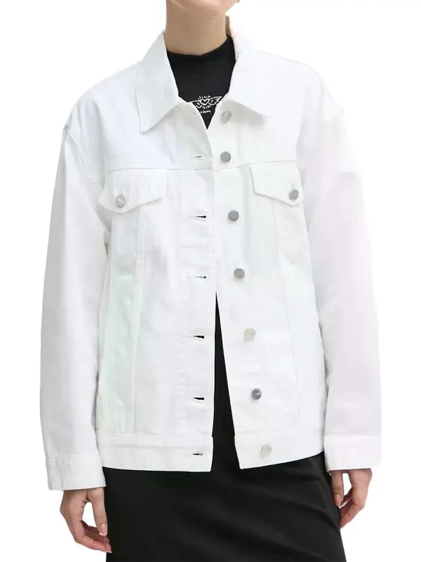 Miss Sixty Graphic Buttoned Jacket - White