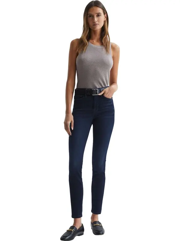 Good American Mid Sculpting Skinny Jeans - Blue
