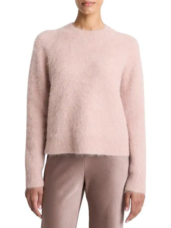 Vince Brushed Crewneck Sweater - Beet Root