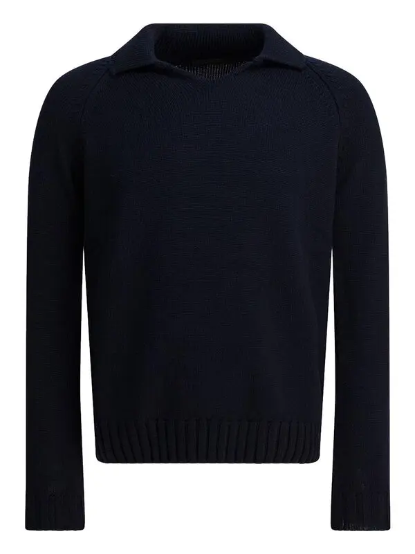 ZANONE V-neck Sweater - Blue