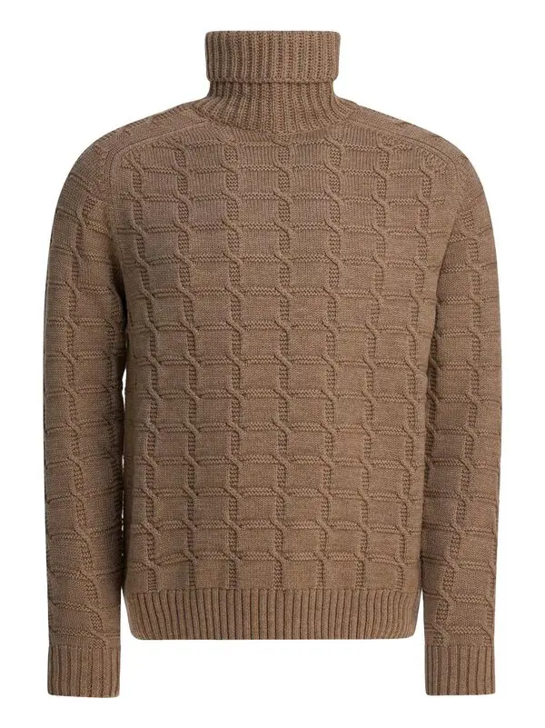 ZANONE Turtleneck Knitwear - Beige