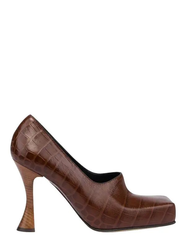 Moschino Sculpted Heel Pumps - Brown