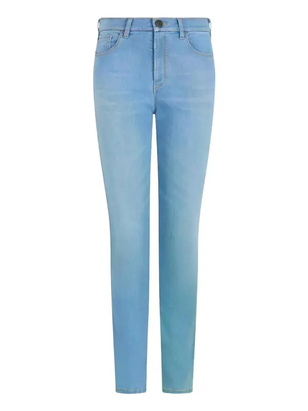 Emporio Armani Logo-print Trousers - Blue