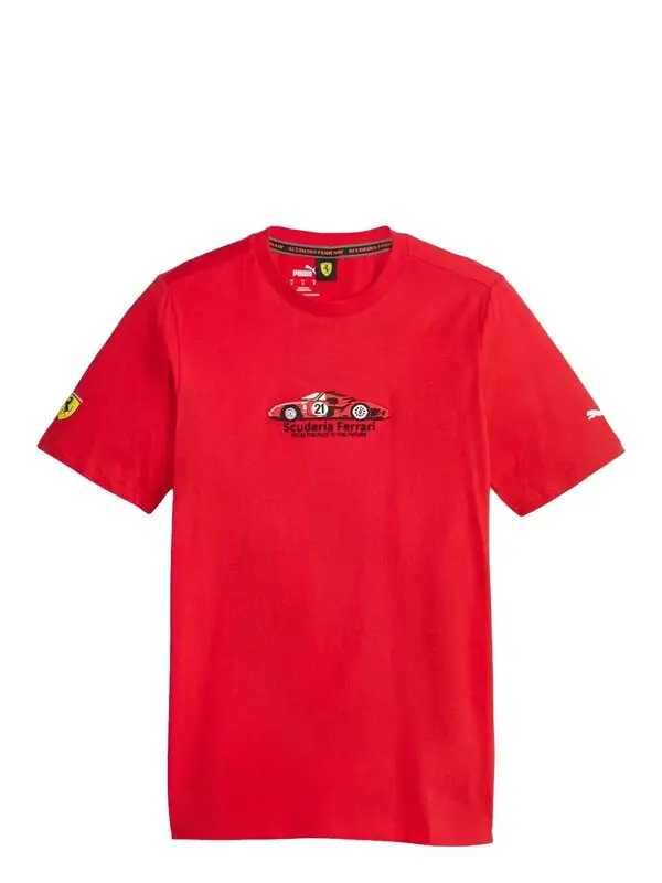 PUMA X Ferrari Race Embroidered T-shirt - Red