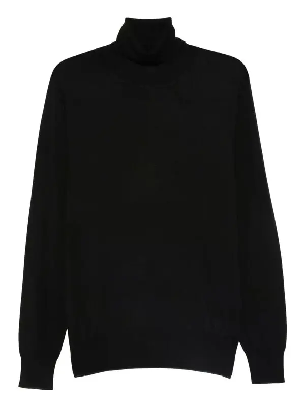 Aspesi Roll-neck Sweater - Black