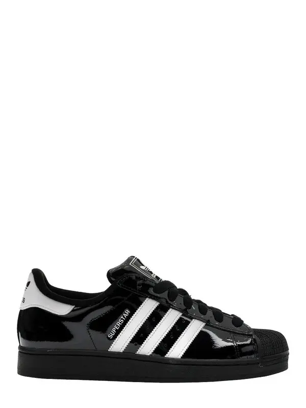 Adidas Superstar Ii Patent Leather Sneakers - Black/white