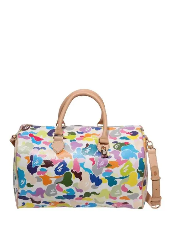 A BATHING APE Camo Boston Bag - Multicolor (ss25)