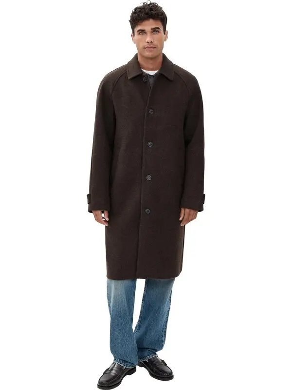 LES DEUX Michael Solid Wool Coat - Delicioso