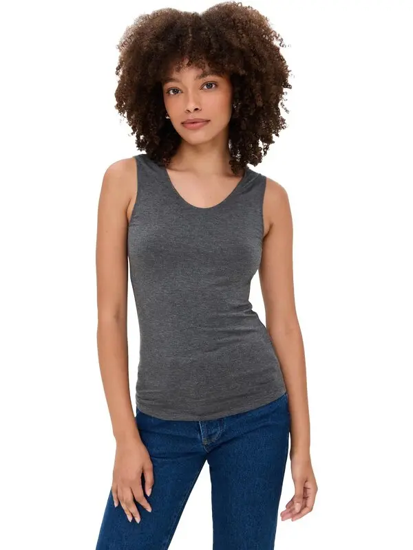 Renggli Scoop Neck Tank - Steel
