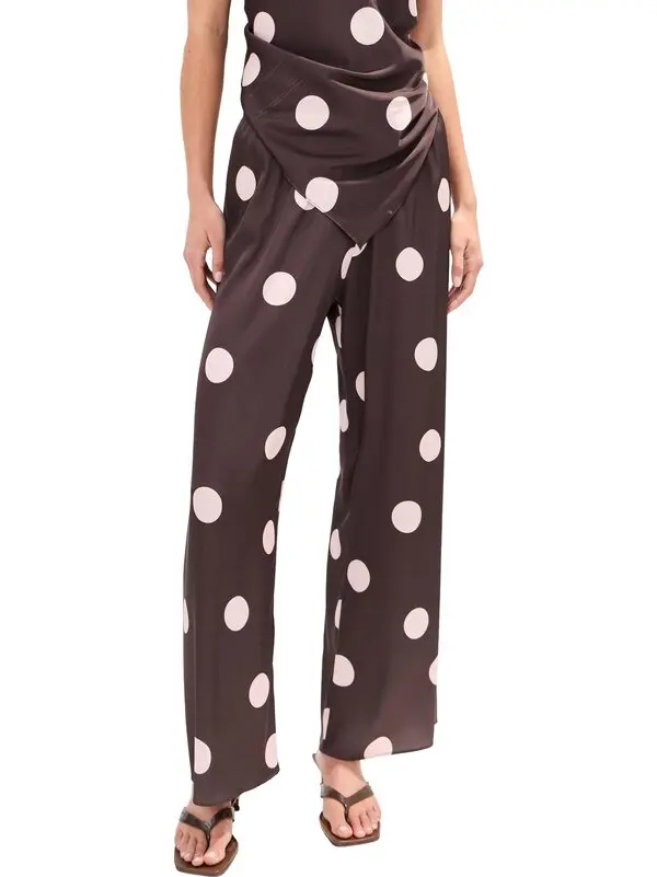 LE BOP Ellie Pants - Brown/pink Dot