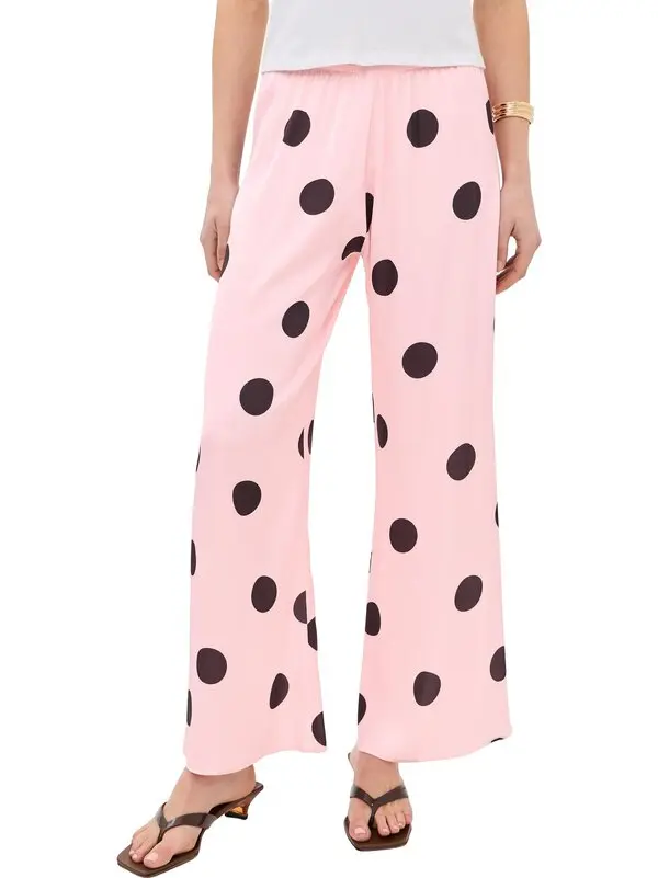 LE BOP Ellie Pants - Pink/brown Dot