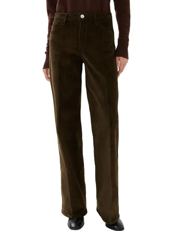 Sprwmn Vintage Wide-leg Corduroy Trousers - Americano
