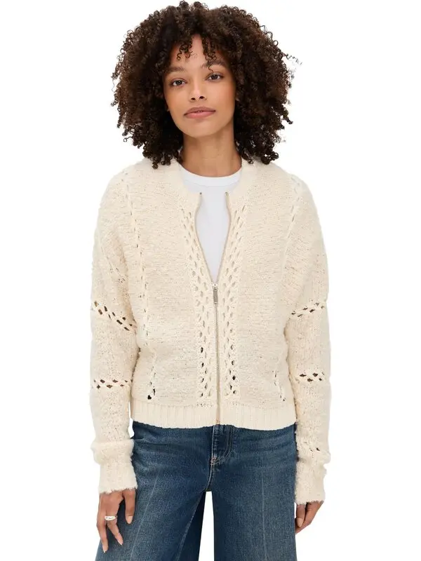 Z Supply Sundance Sweater Jacket - Crystal