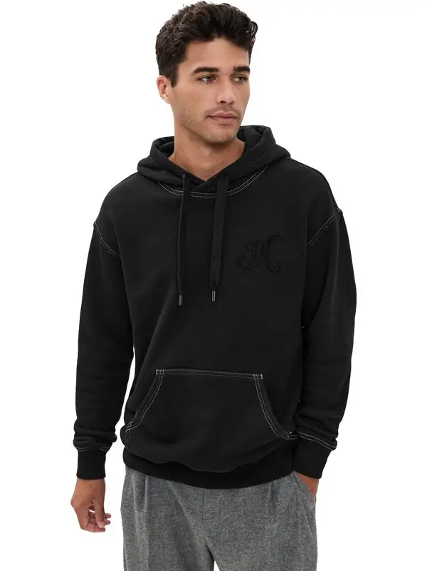 Isabel Marant Matte Monogram Hoodie - Black