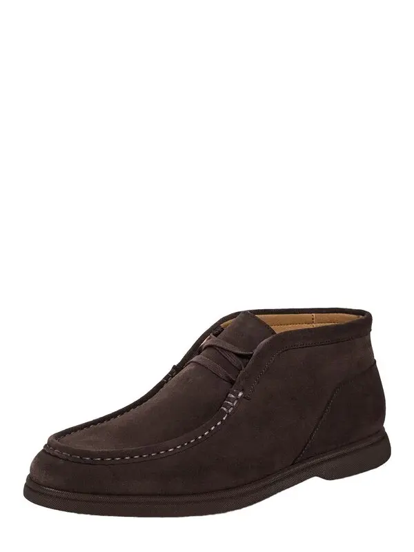 BOSS Sienne Suede Desert Boots - Dark Brown
