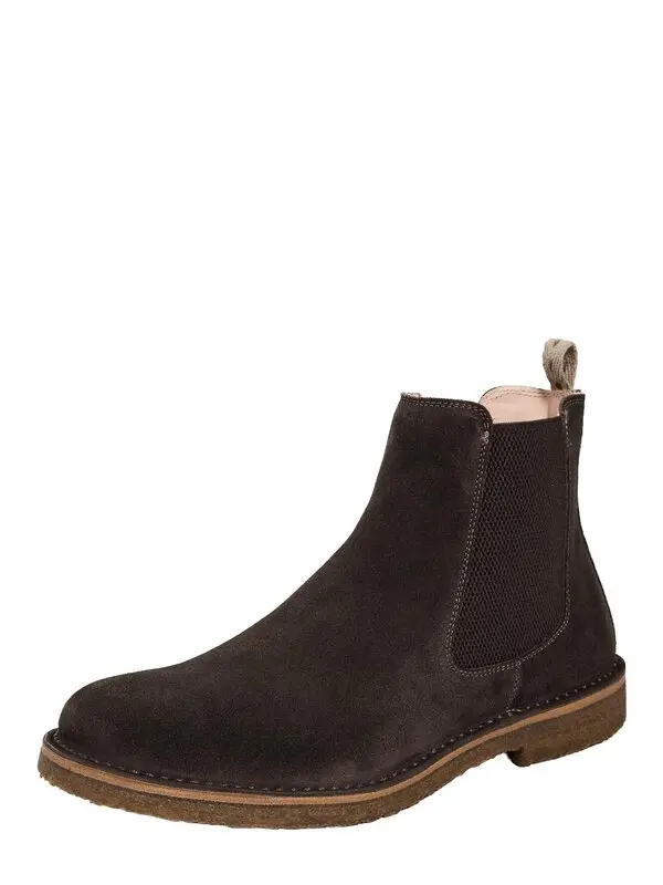 ASTORFLEX Bitflex Suede Chelsea Boots - Dark Chestnut