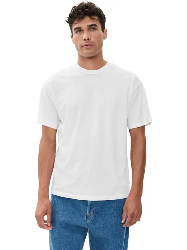 ASHER Noah Supima Tee - White