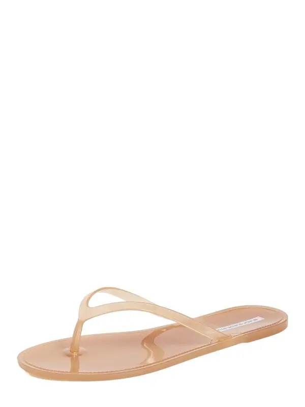 BLACK SUEDE STUDIO Crystal Jelly Flip Flops - Terracotta