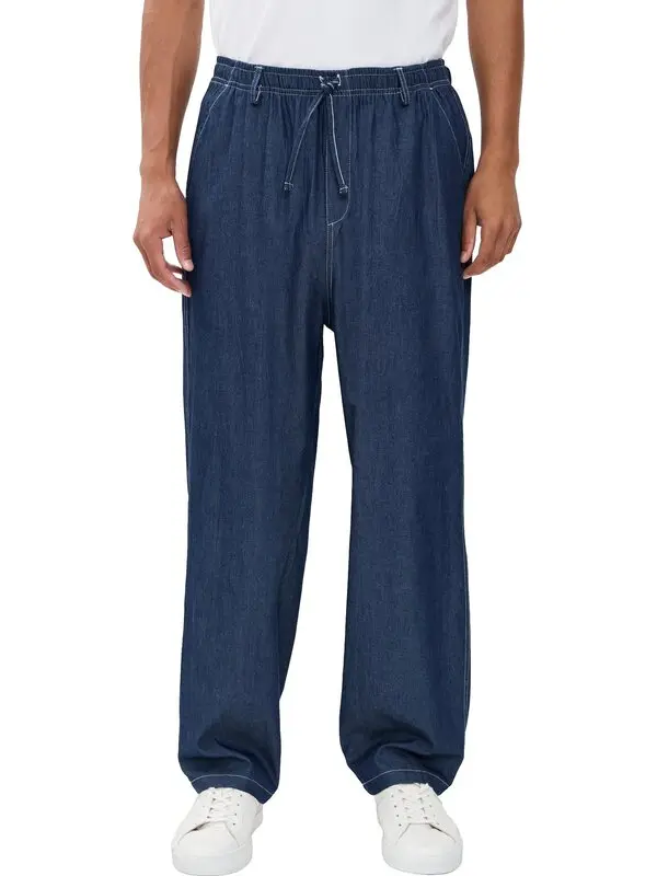 BATHER Denim Linen Leisure Pants - Rinsed