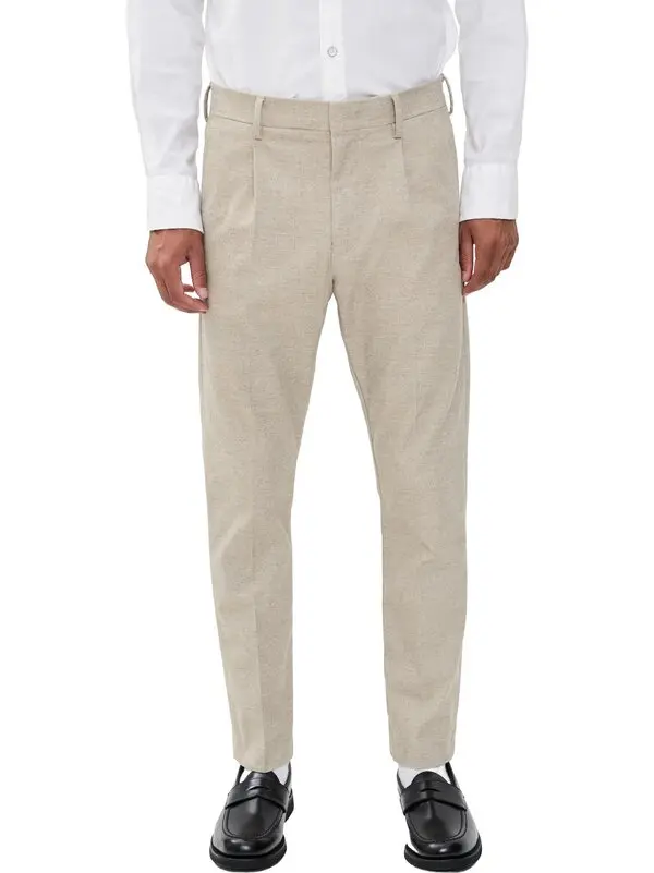 Nn07 Bill Relaxed Tapered Trousers - Cement