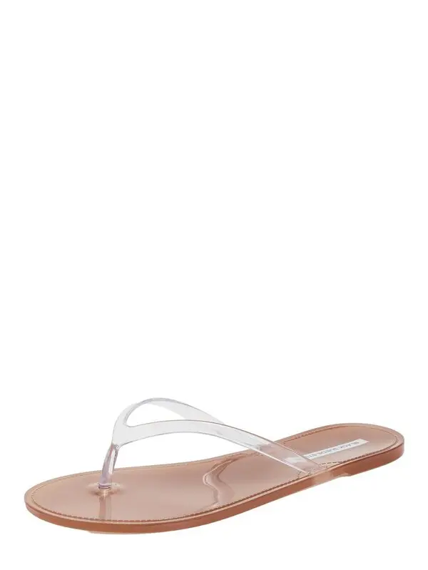 BLACK SUEDE STUDIO Crystal Jelly Flip Flops - Old Rose/clear