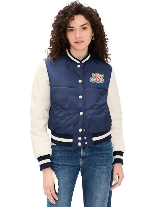 MOTHER Pillow Talk Letterman Jacket - Second String