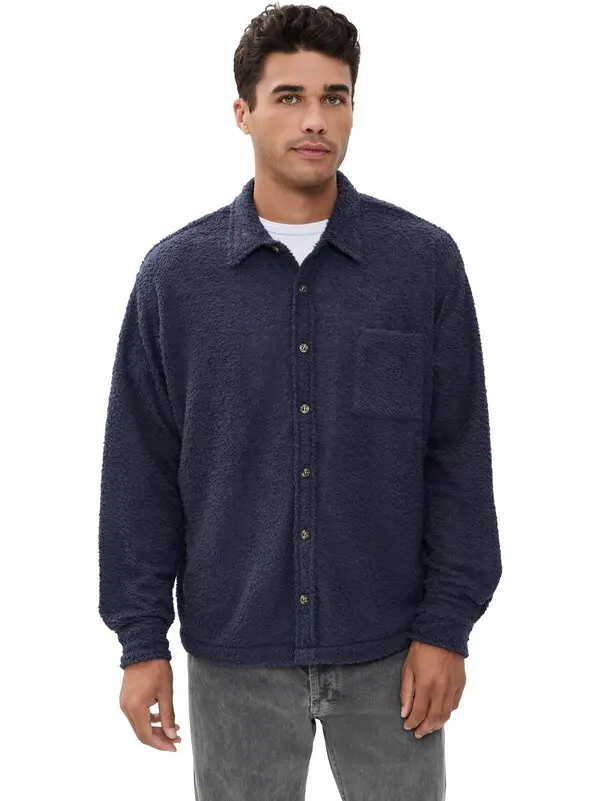 BATHER Shaggy Leisure Shirt - Blue