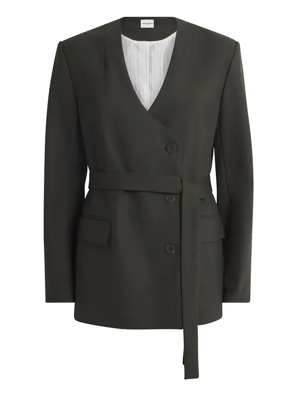 Claudie Pierlot Wool-blend Blazer - Green