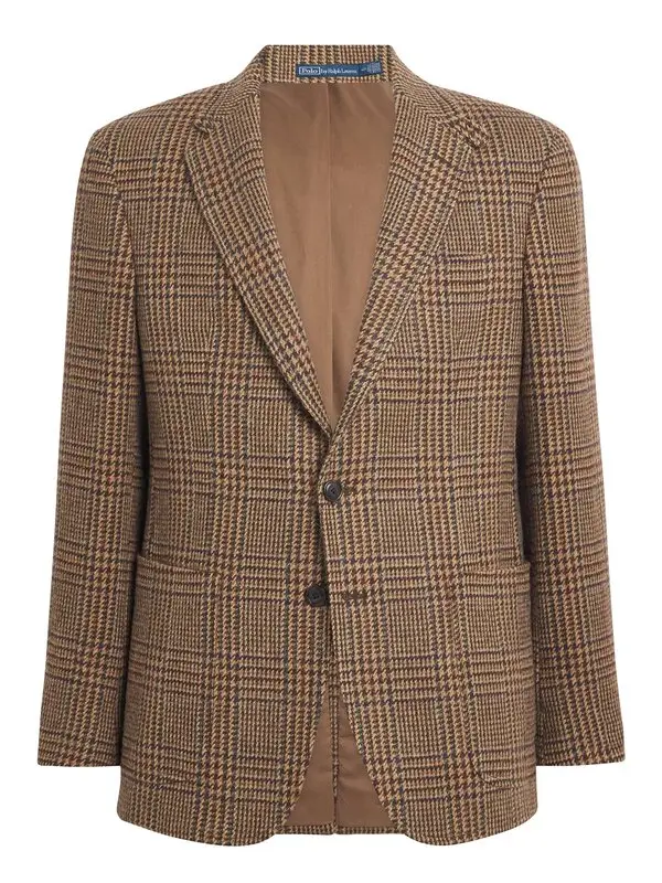 Polo Ralph Lauren Wool Glen Plaid Blazer - Brown