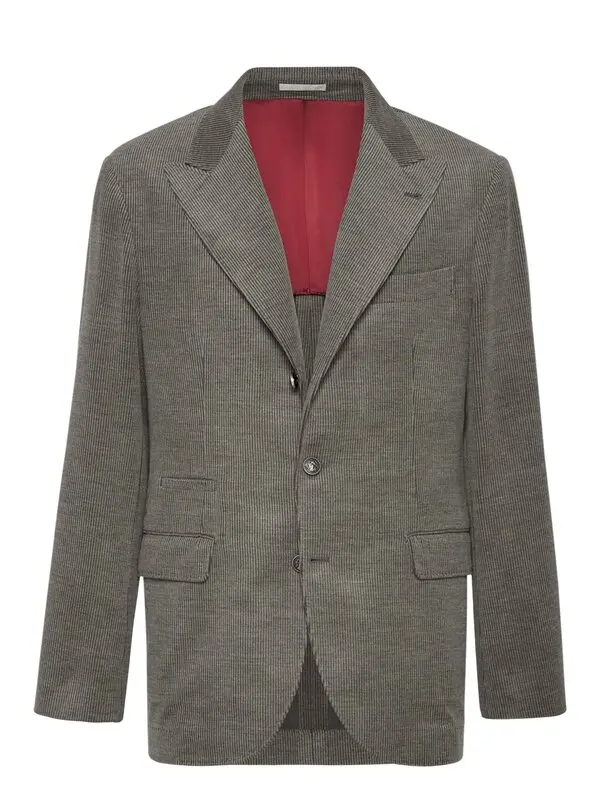 Brunello Cucinelli Corduroy Blazer - Brown