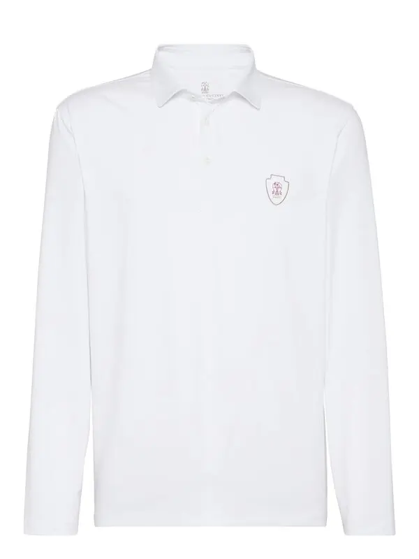 Brunello Cucinelli Logo Polo Shirt - White