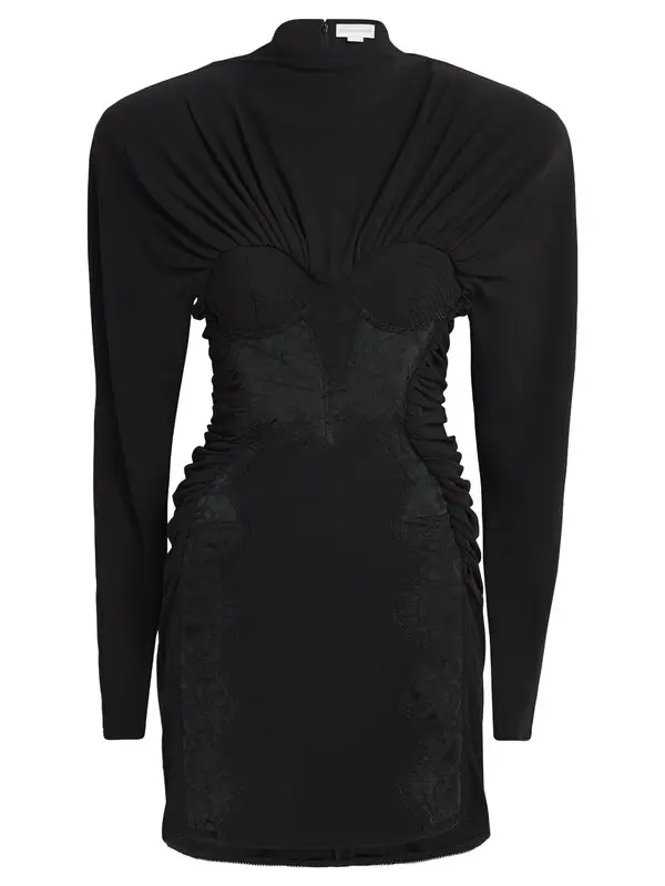 Stella McCartney Lace-detail Mini Dress - Black