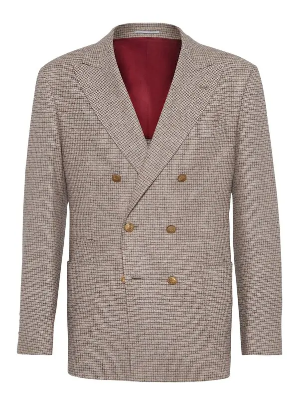 Brunello Cucinelli Double-breasted Blazer - Brown