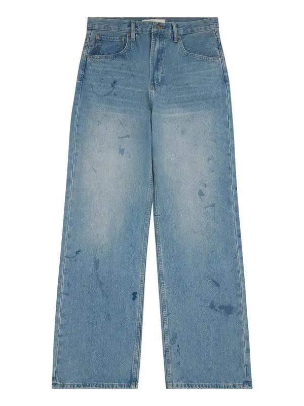 DOMREBEL Scuffed Bootcut Jeans - Blue