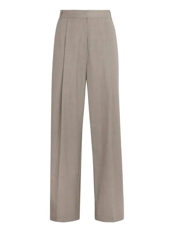 Camilla And Marc Wool-blend Straight Trousers - Green