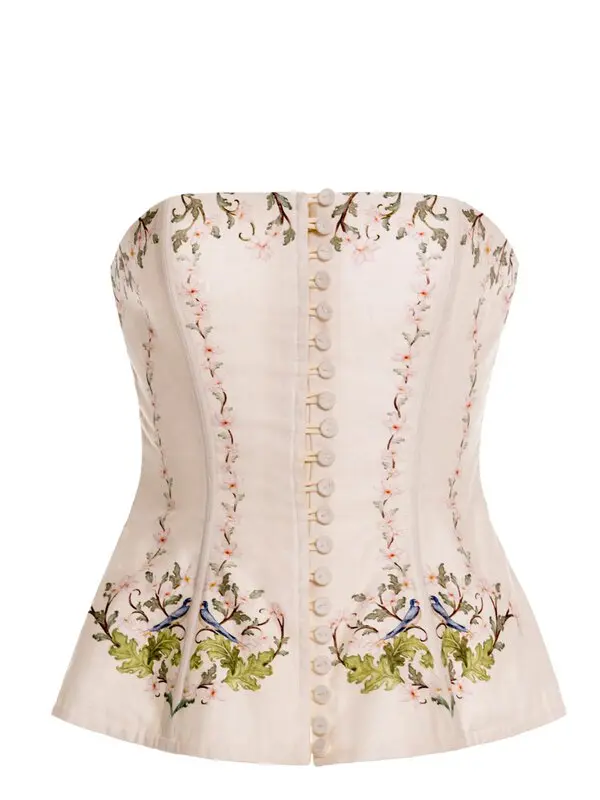 Agua Bendita Abelia Anhelo Corset Top - Print