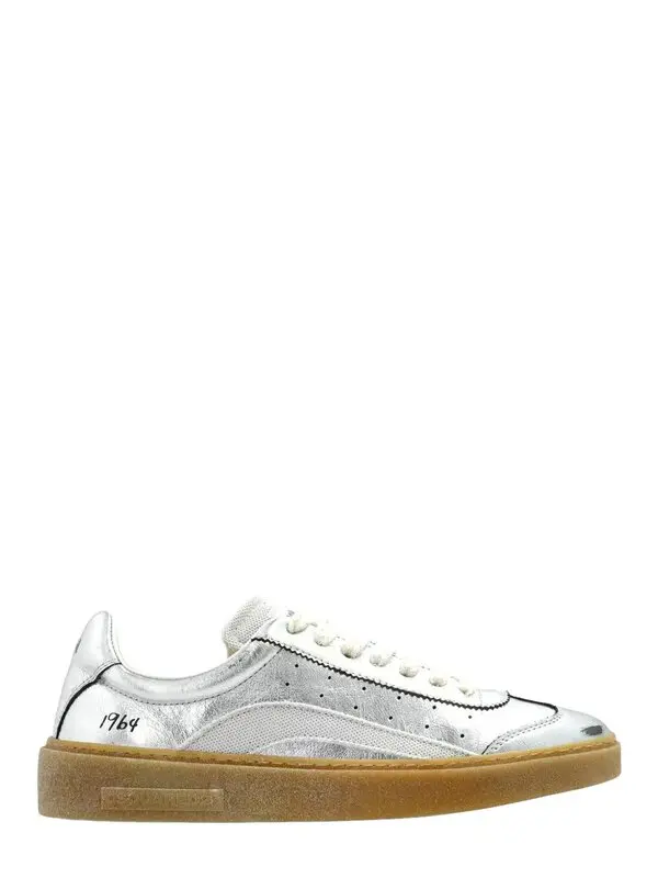 Dsquared2 Rider Leather Sneakers - Metallic
