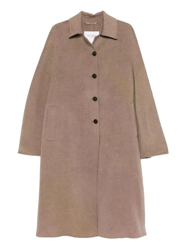 Max Mara Single-breasted Coat - Brown