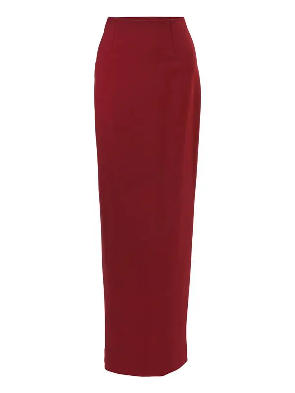 Carolina Herrera Floor-length Tailored Pencil Skirt - Red