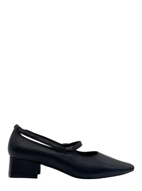 AMIE RAFA Manna Leather Pumps - Black