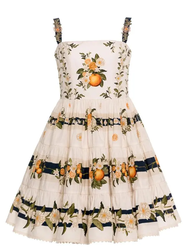 Agua Bendita Lima" Mini Dress - Print