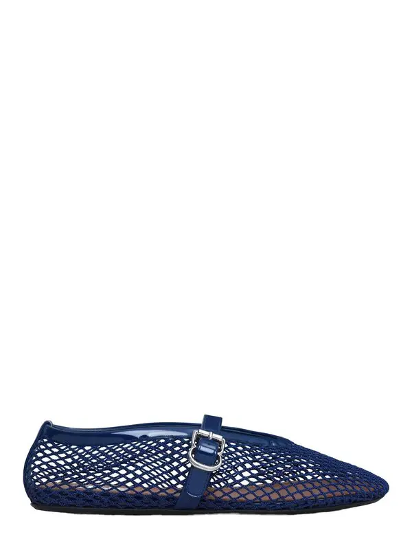 Alaïa Fishnet Ballet Flats - Blue