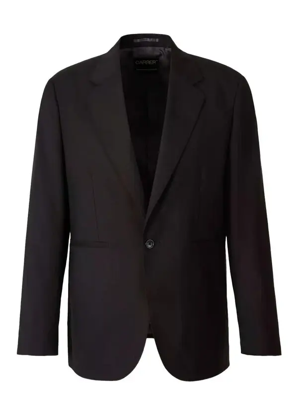 CARRER Single-breasted Blazer - Black